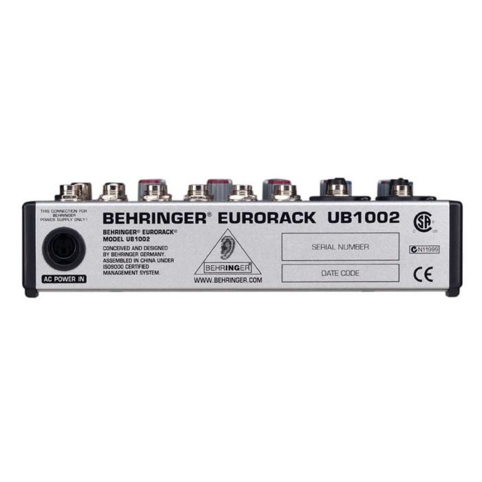 BEHRINGER EURORACK UB1002 - MIXER CON 10 INGRESSI
