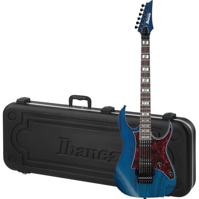 IBANEZ RG653DX-TDF Chitarra Transparent Deep Blue Flat