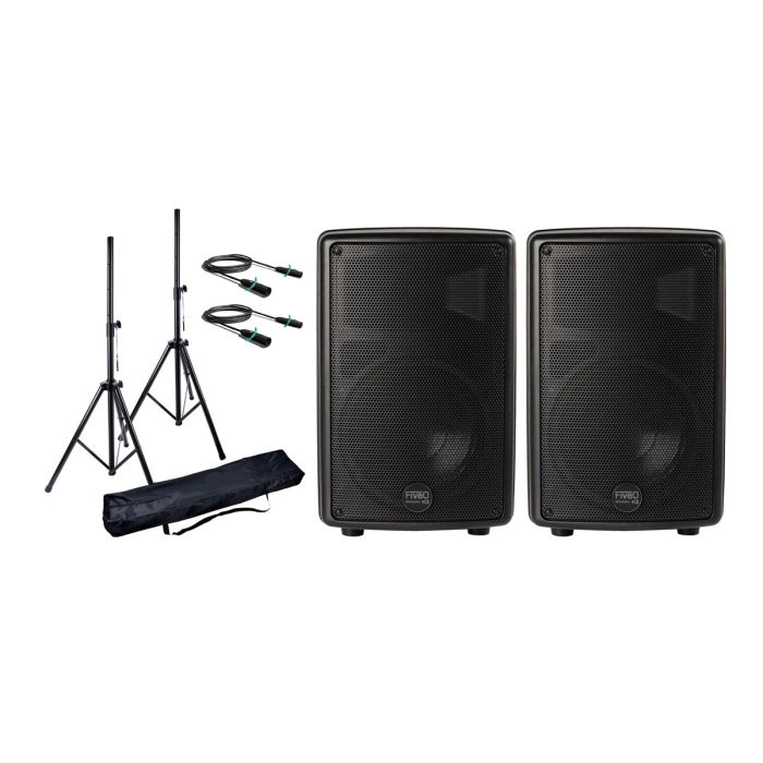 MONTARBO FiveO D8A (Coppia) Casse Attive con Speaker Stand e Cavi – Set ...