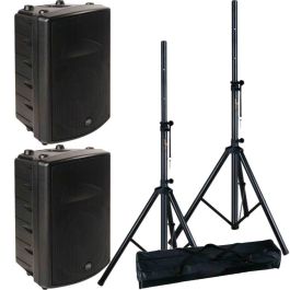 Montarbo FiveO Coppia D15A Casse Attive con Speaker Stand – Set Completo